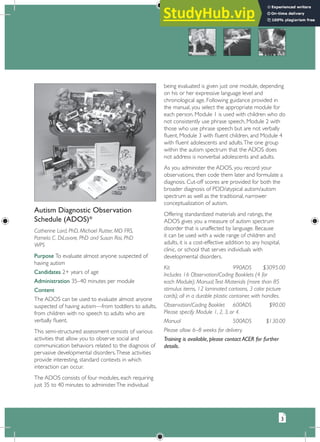 Autism Diagnostic Interview-Revised | PDF