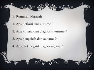 Autisme | PPTX