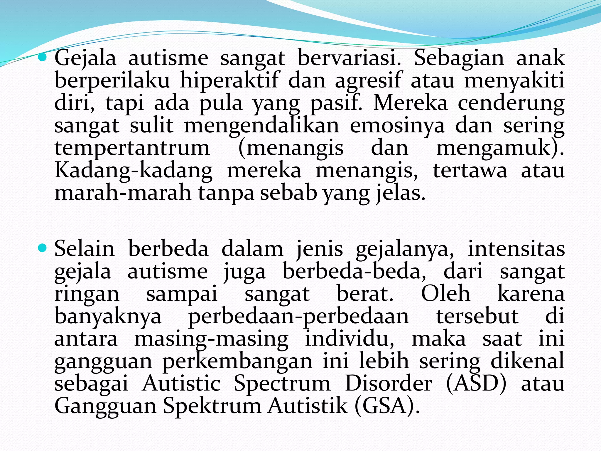 Mengenal Autisme | PPTX