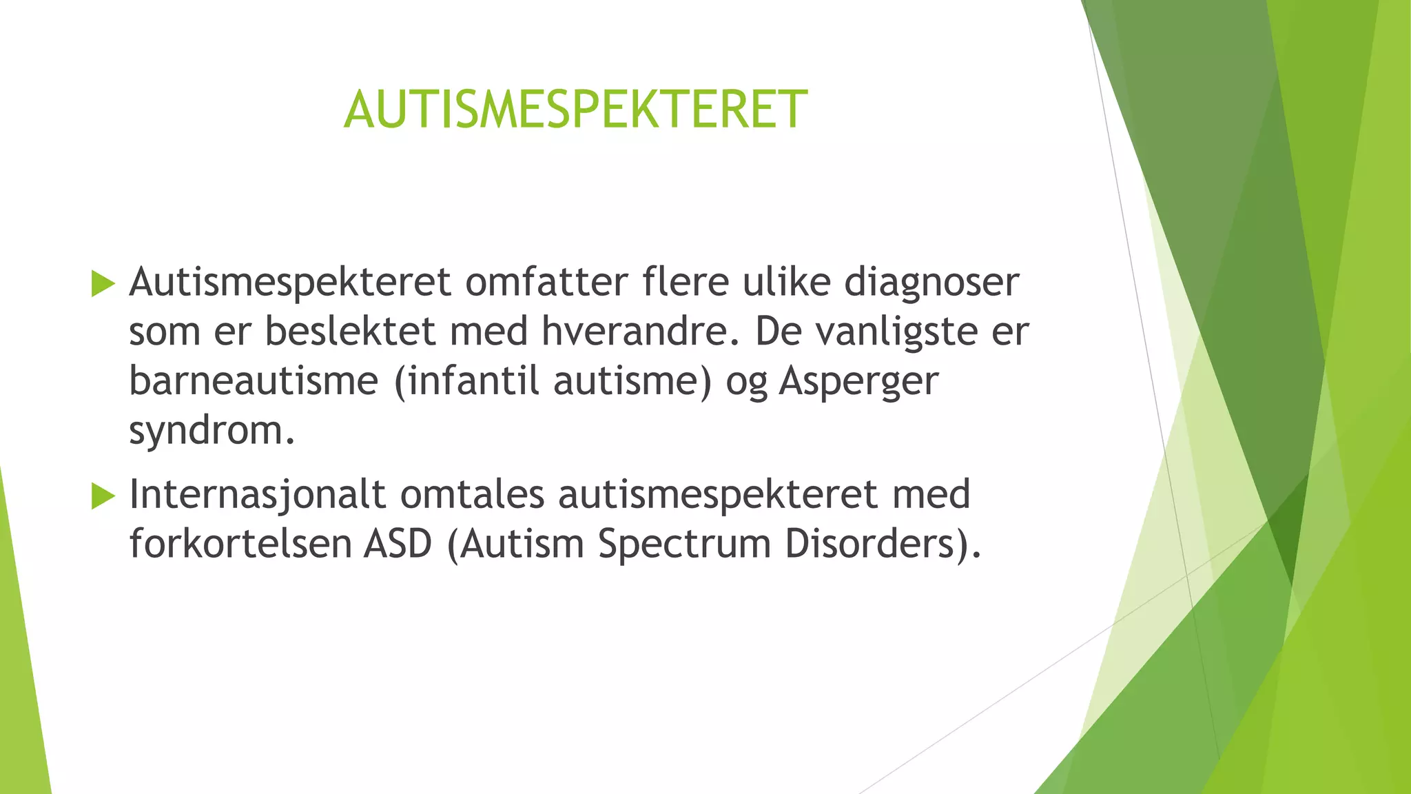 Autisme | PPT