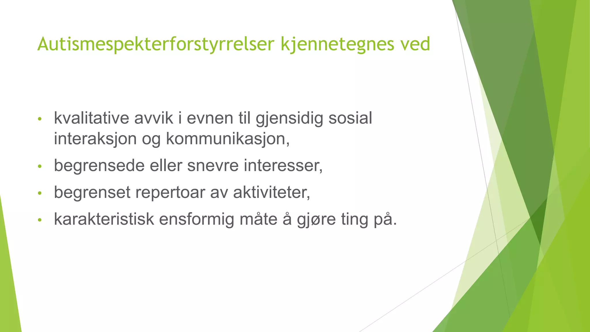 Autisme | PPT