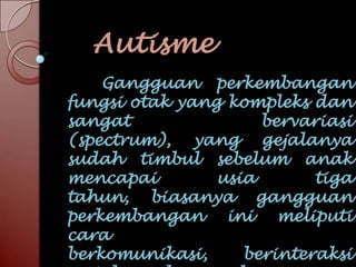 Autisme power point | PPTX