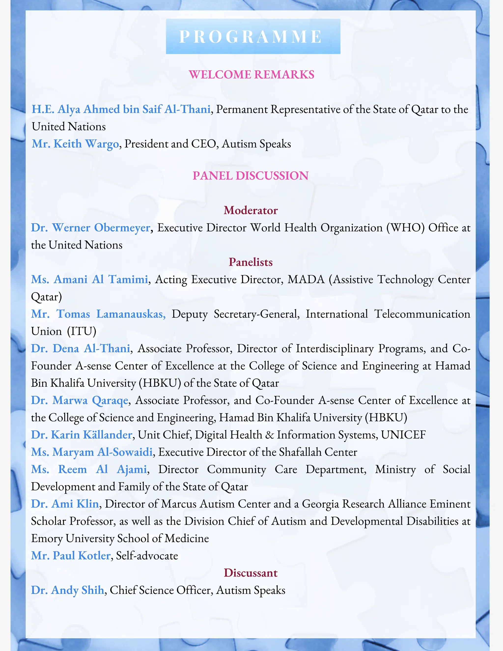 World Autism Awareness Day 2024 Event - Ensure equitable access to ...