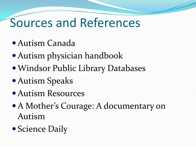 An Introduction to Autism | PPT