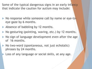 Autism in children | PPTX