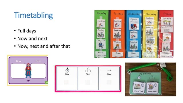Autism: Makaton, Visuals and Timetabling