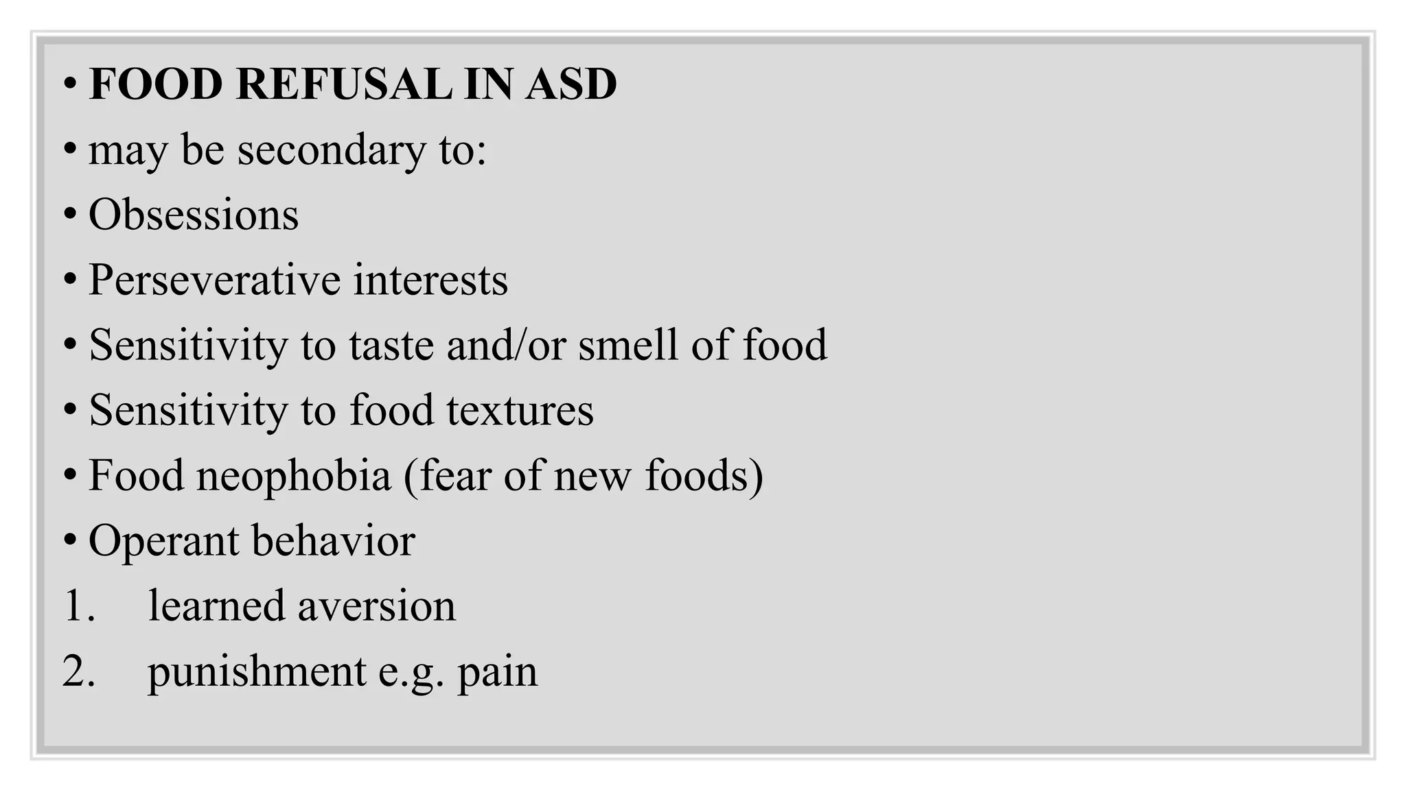 Autism nutritional care | PDF