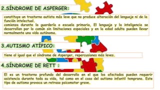 Autismo y los tipos de autismo existentes | PPTX