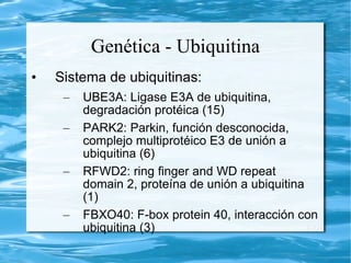 Autismo Ubiquitina 2010 | PPT