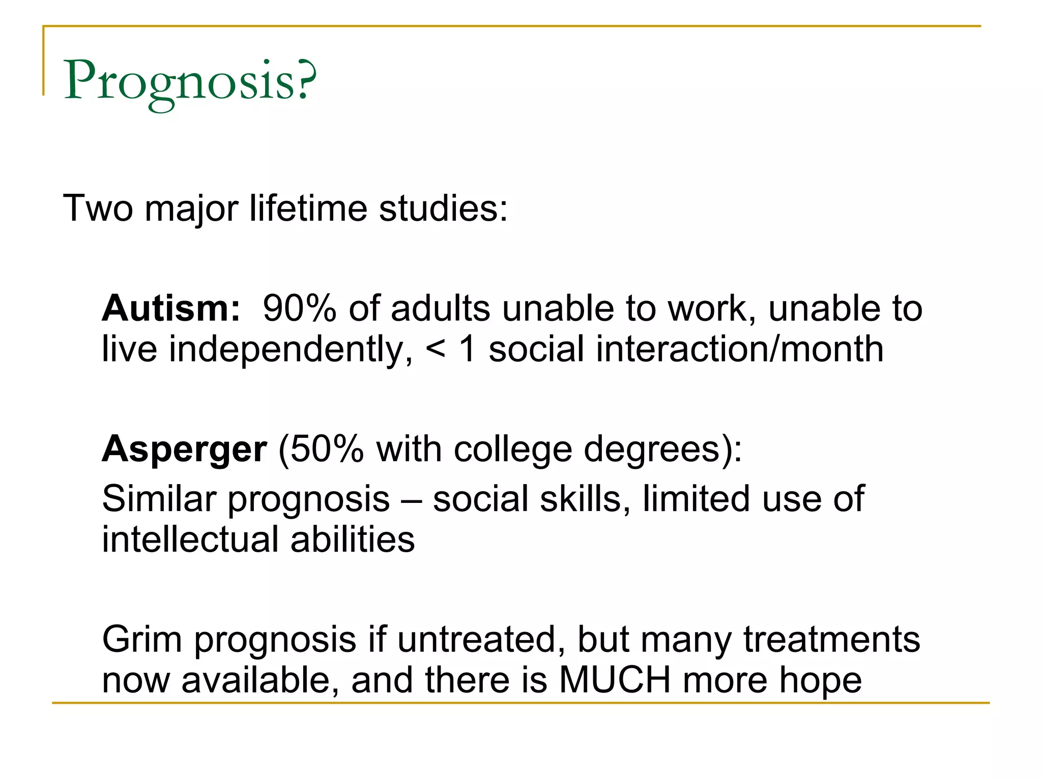 Autism Overview Presentation | PPT