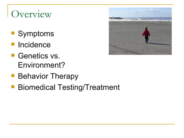 Autism Overview Presentation | PPT