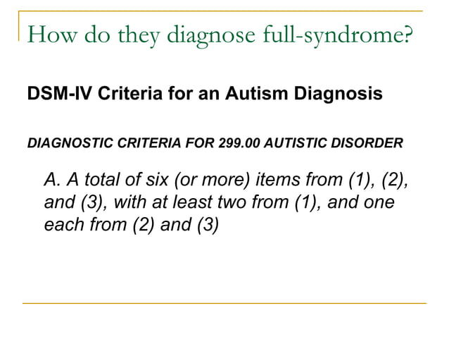 Autism Overview Presentation | PPT