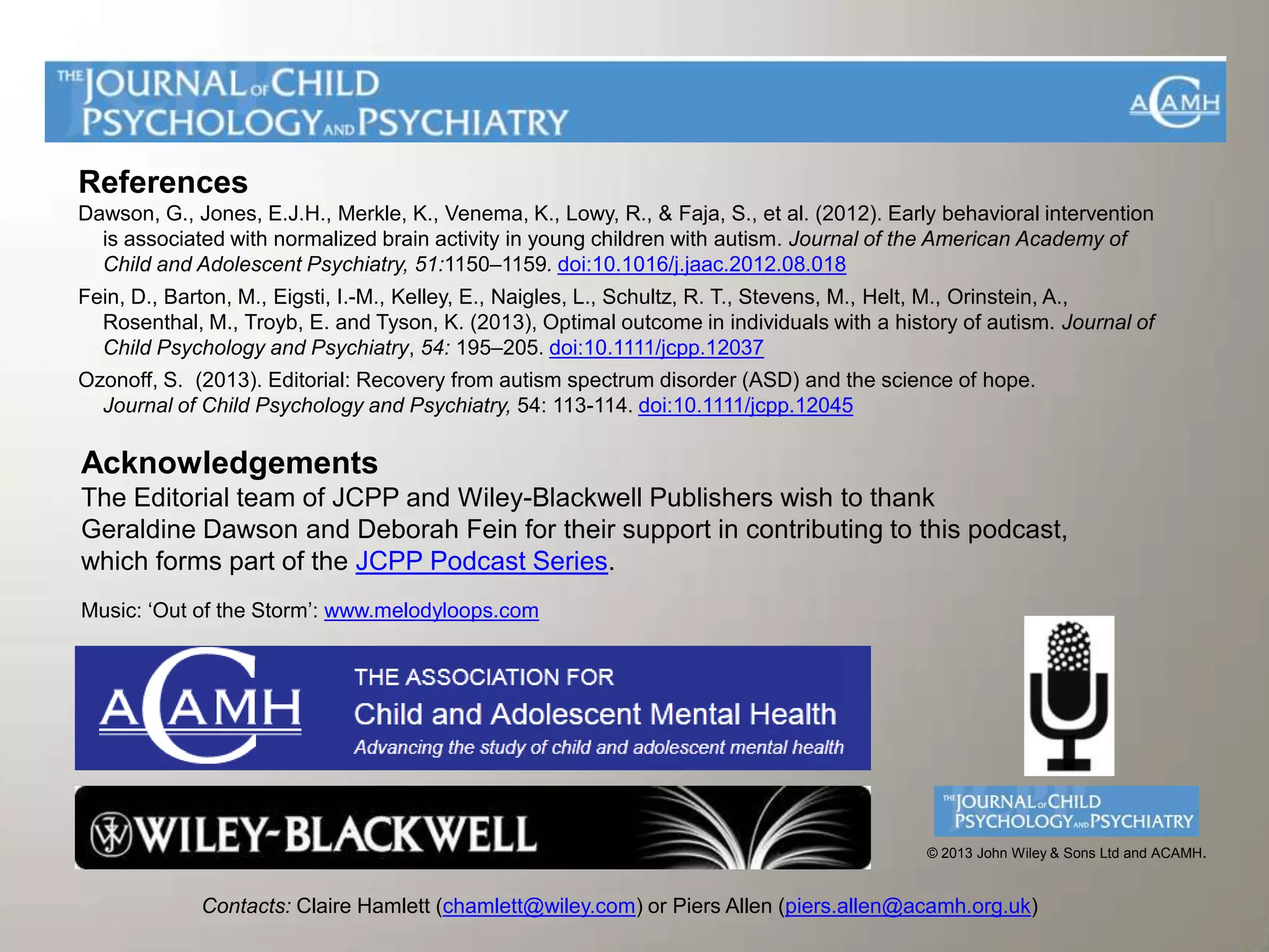 Optimal outcome in Autism | PPTX