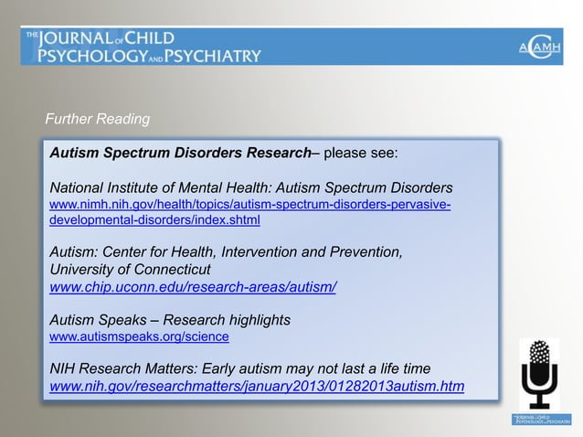 Optimal outcome in Autism | PPT