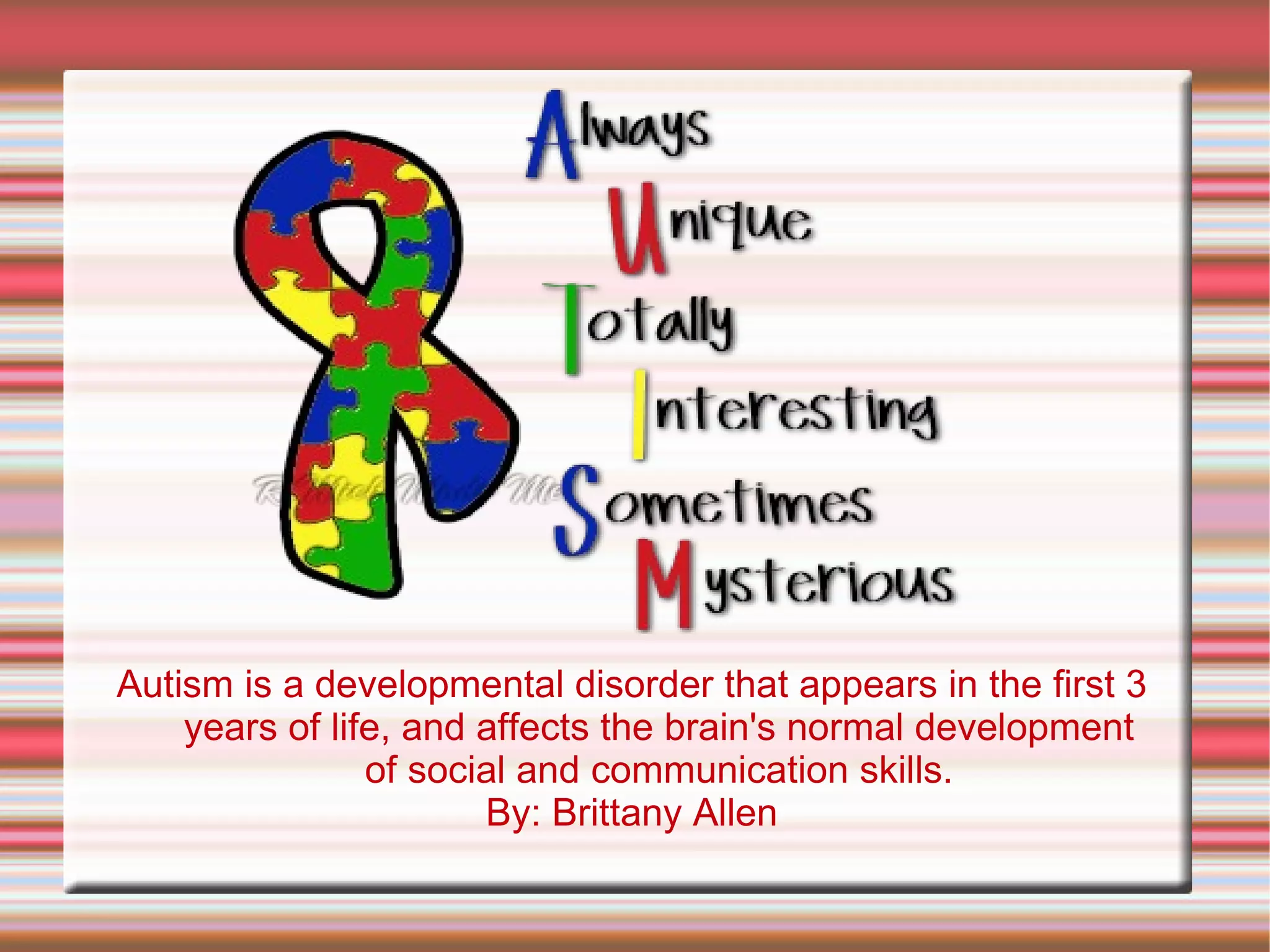 Autism Awareness Day Powerpoint