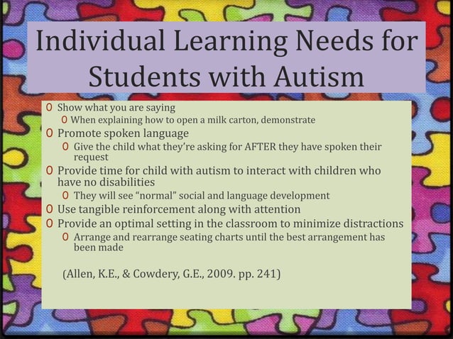 Autism: Defined Disability | PPTX