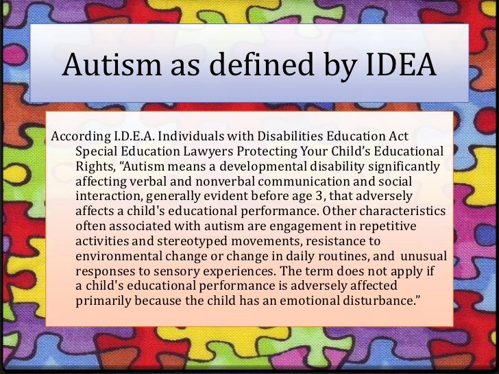 Defining Autism