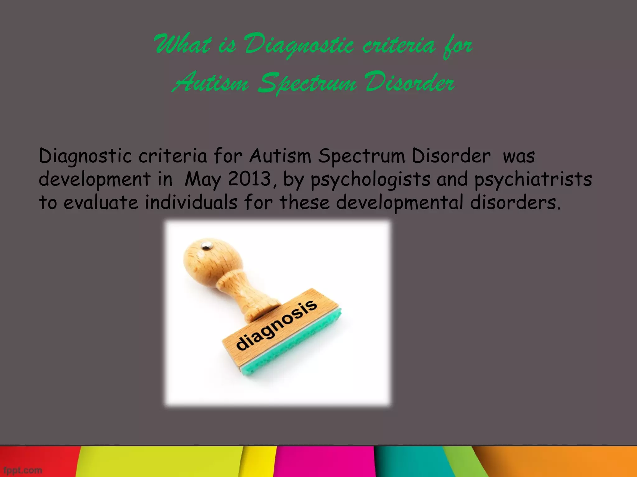 Autism presentation | PPT