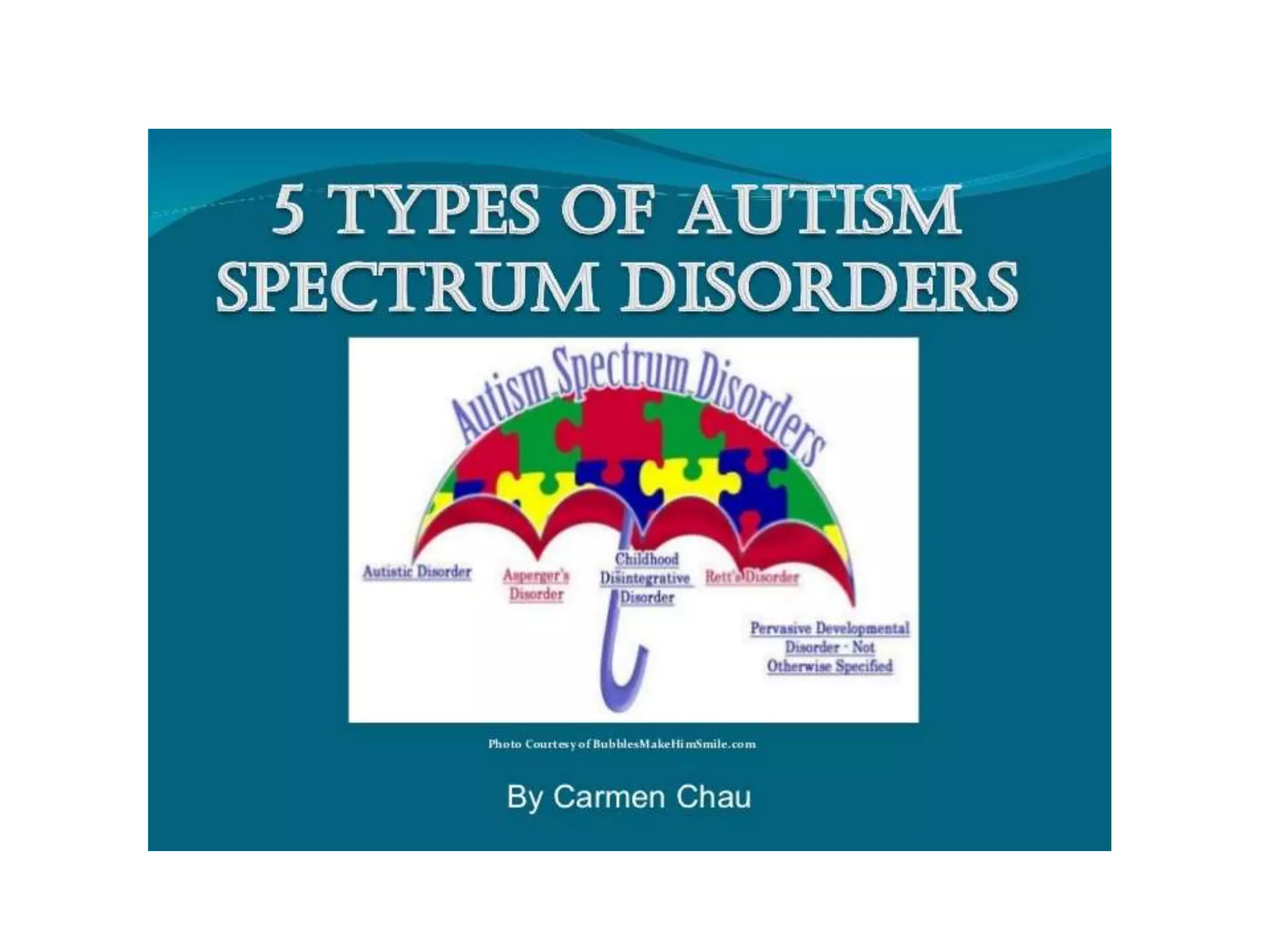 Autism spectrum disorder presentation | PPTX