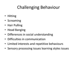 Autism spectrum disorder presentation | PPTX