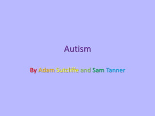 Autism presentation updated | PPT