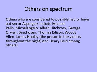 Autism presentation updated | PPT