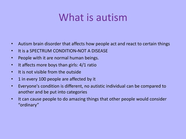 Autism presentation updated | PPT