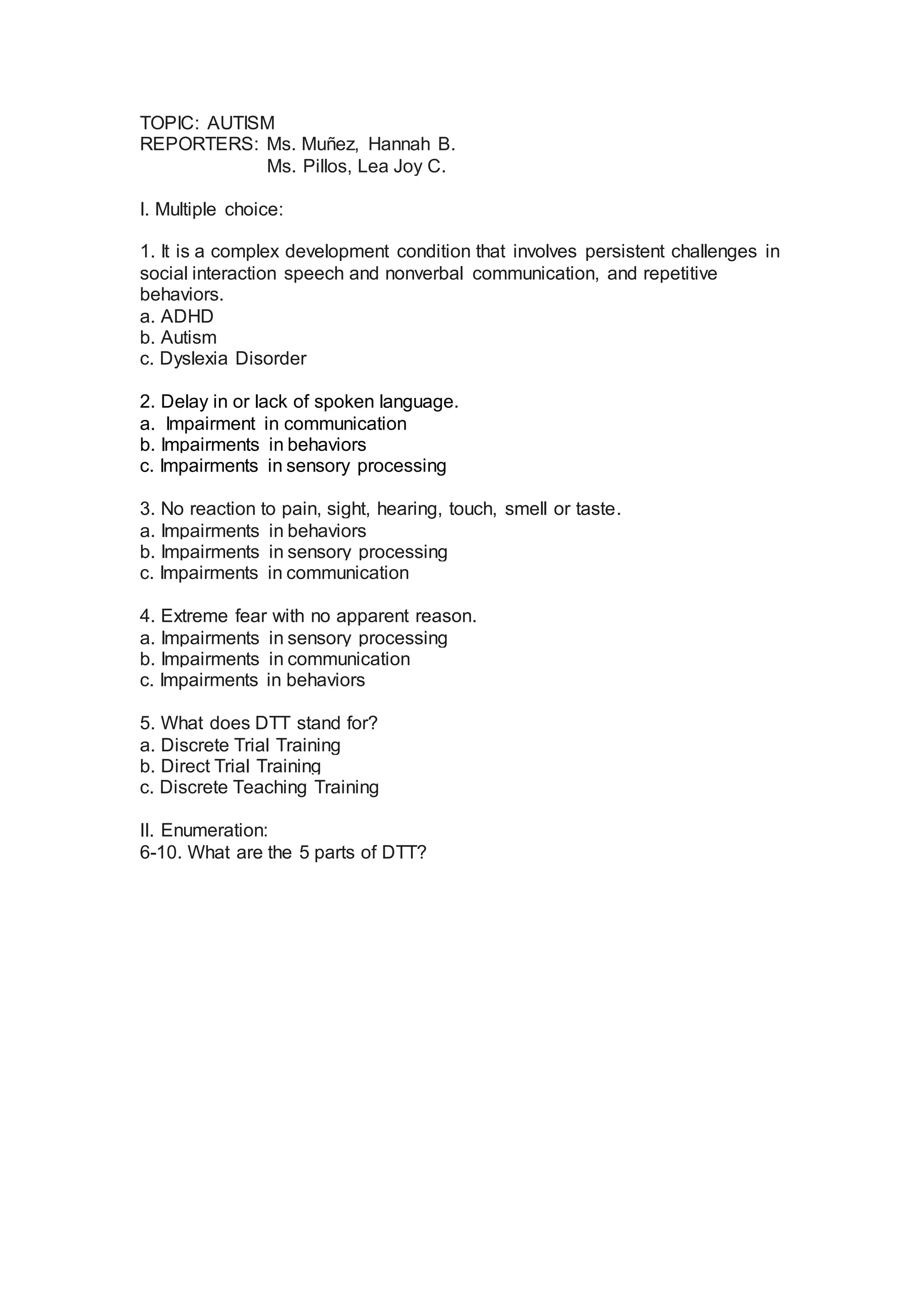 AUTISM QUESTIONNAIRES.docx