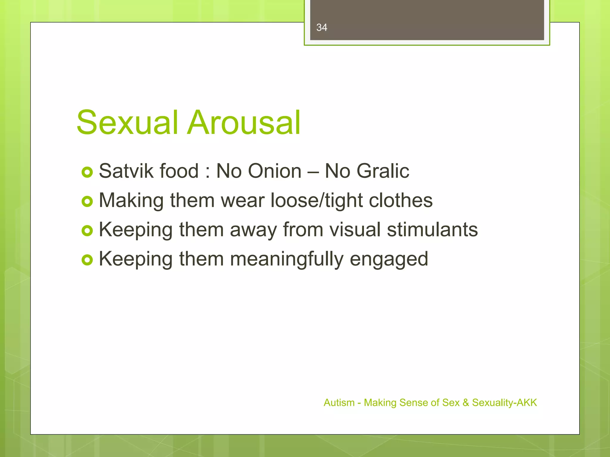 Autism And Sexuality Pptx Sexual Conditions Sexual Health