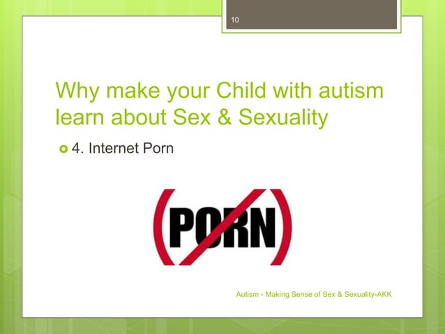 Autism And Sexuality Pptx