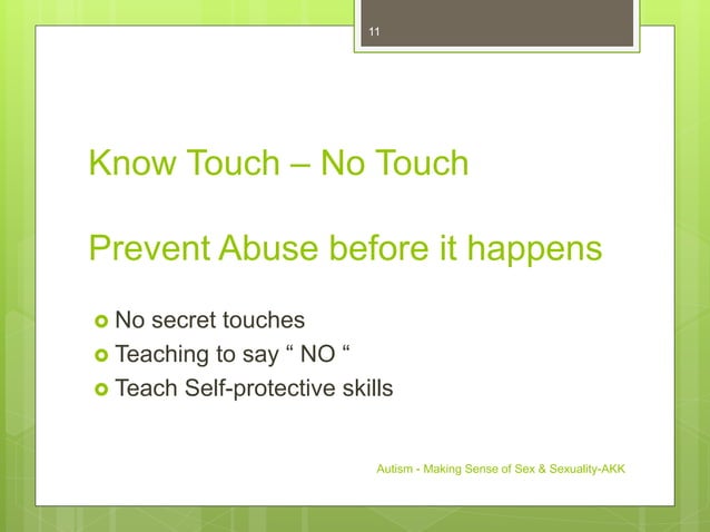 Autism And Sexuality Ppt