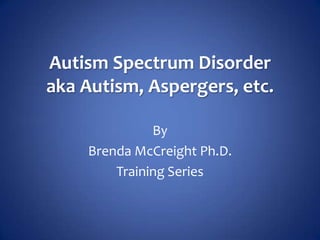 Autism spectrum disorder | PPT