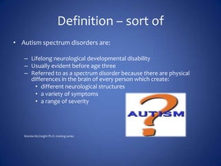 Autism spectrum disorder | PPTX