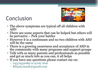 Autism spectrum disorder | PPT