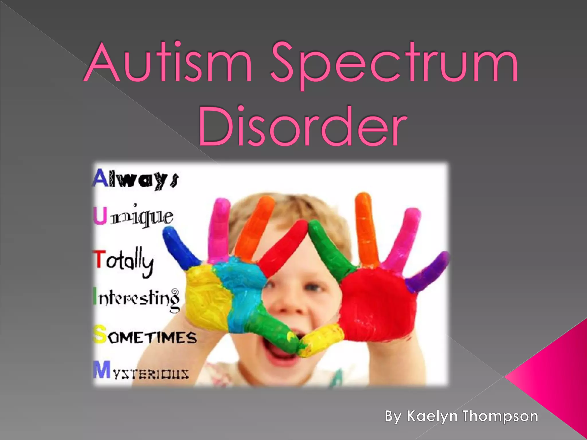 Autism spectrum disorder | PPT