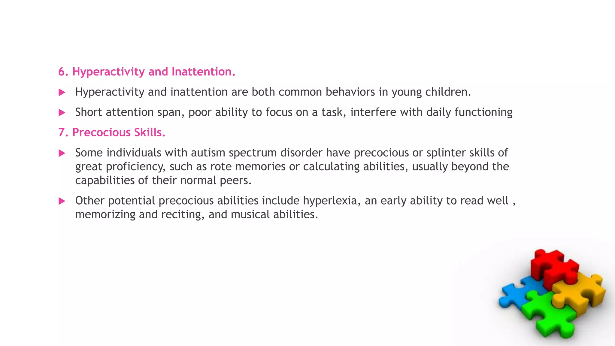 Autism spectrum disorder | PPTX