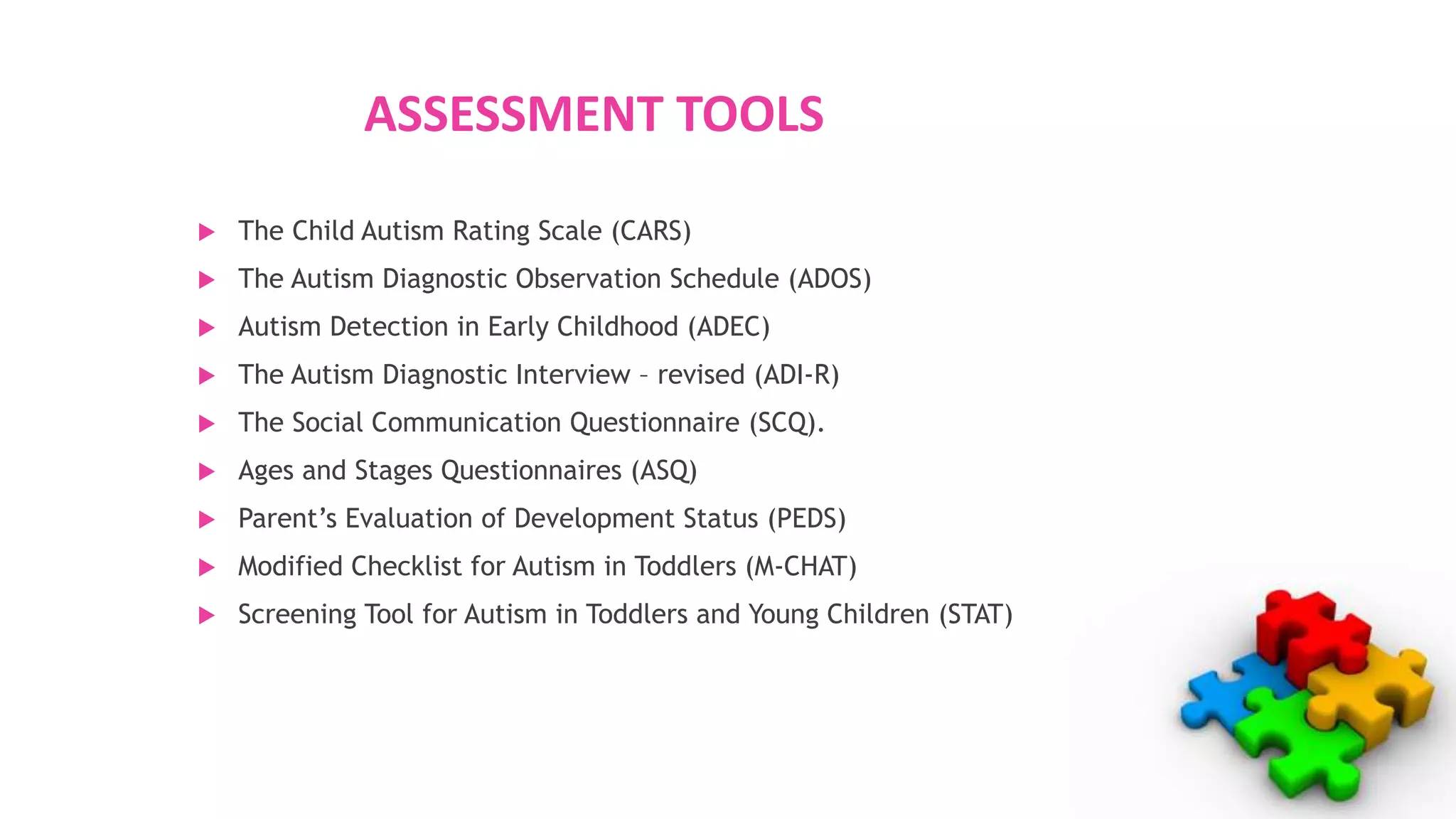 Autism spectrum disorder | PPTX
