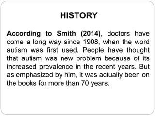 Autism spectrum disorder | PPTX