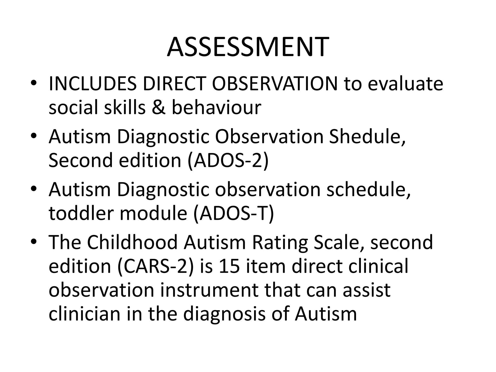 Autism spectrum disorder | PPTX