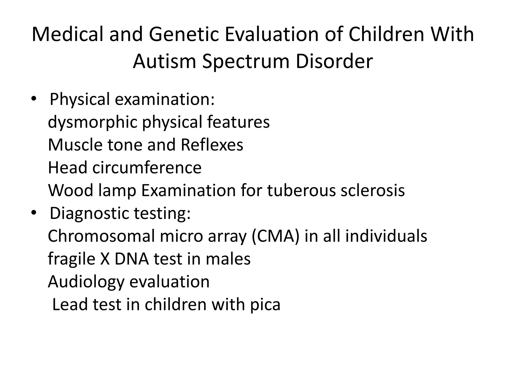 Autism spectrum disorder | PPTX