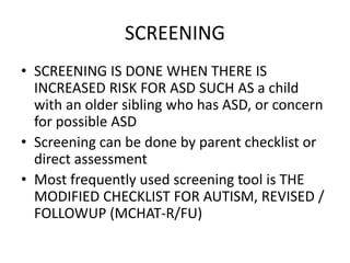 Autism spectrum disorder | PPT