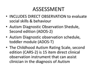 Autism spectrum disorder | PPT