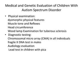 Autism spectrum disorder | PPTX