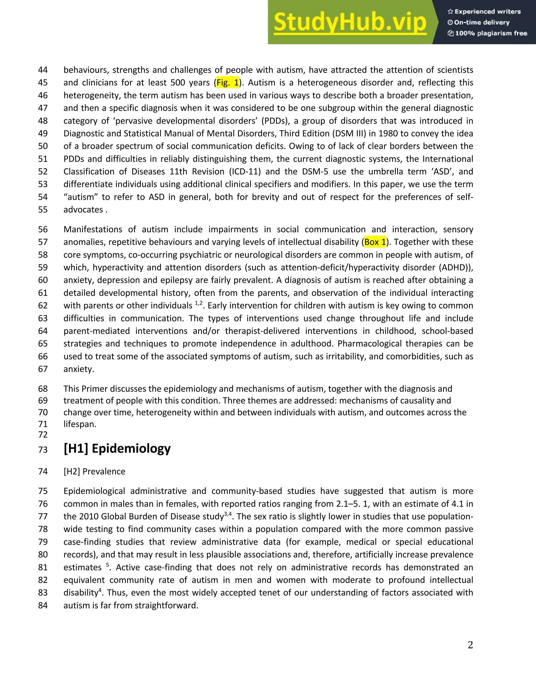 Autism Spectrum Disorder | PDF | Brain and Nervous System Disorders ...