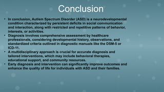 Overview of Autism Spectrum Disorder Detailed | PPTX