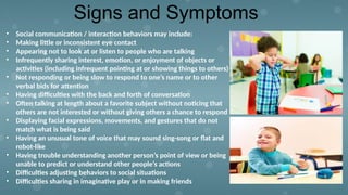 Overview of Autism Spectrum Disorder Detailed | PPTX