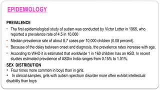 Autism Spectrum Disorder.pptx asd definition spectrum | PPTX