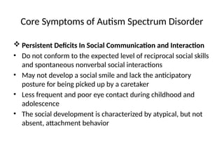 Autism spectrum disorder for health care professionals | PPTX