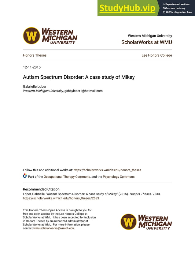 Autism Spectrum Disorder A case study of Mikey.pdf