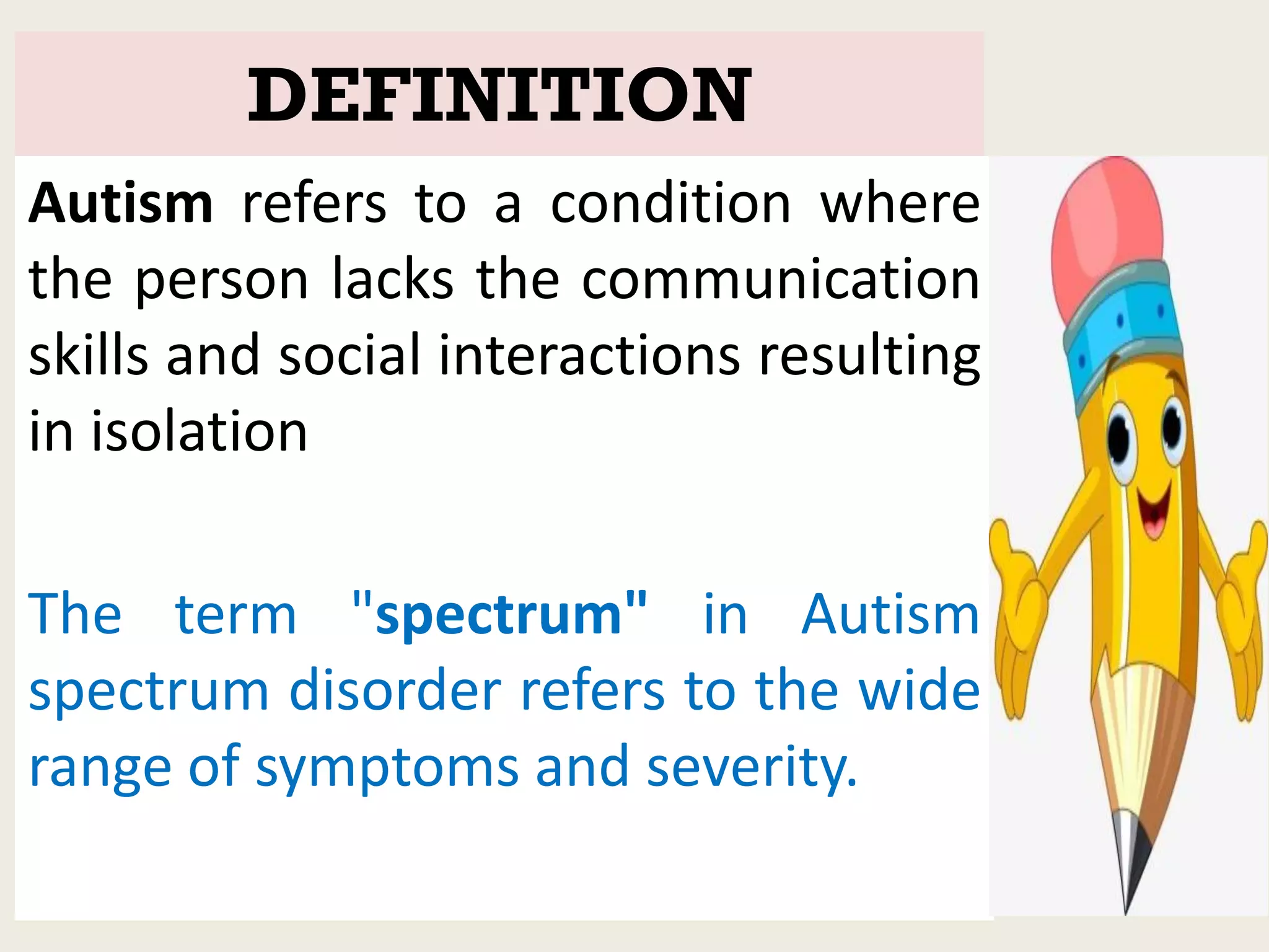 Autism spectrum disorder (ASD) | PDF